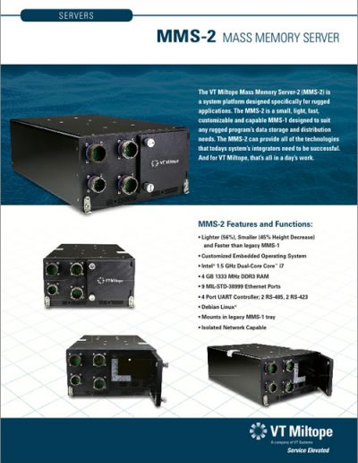 MMS–2 Mass Memory Server | Miltope